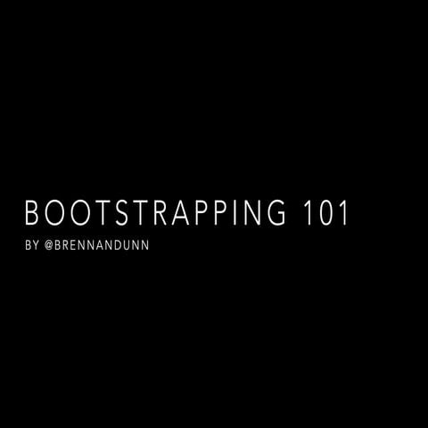 Bootstrapping 101 | PDF