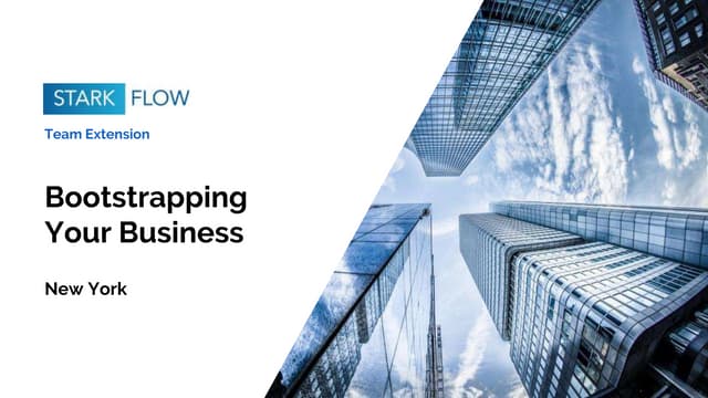 Bootstrapping Your Business | PPTX Bootstrapping Your Business | PPTX