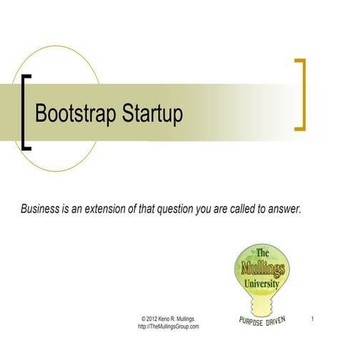 Bootstrap Startup | PPT