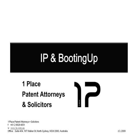 Boot Up IP | PPT