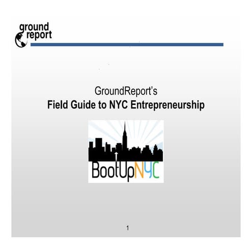 The NYC startup scene | PDF