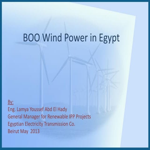 Boo wind power in egypt | PDF