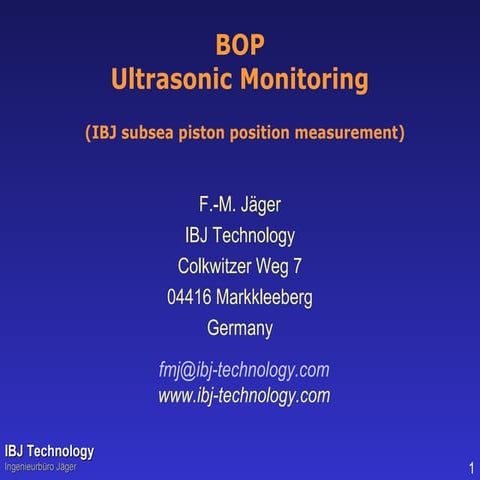 Bop monitoring-piston position measurement | PPT