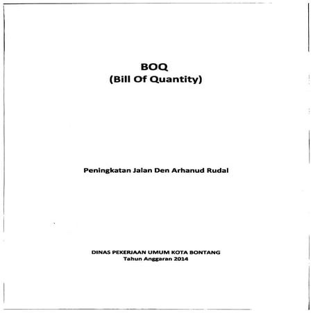 Boq | PDF