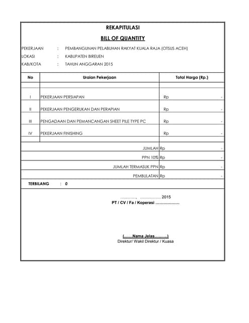 01. (sampul) rks & spesifikasi | PDF