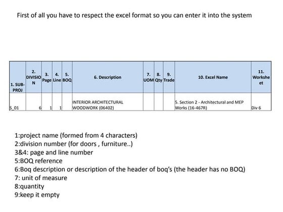 Excel format vs erp format | DOCX
