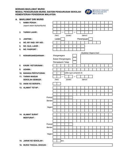Borang permohonan lesen vokasional (jpj l8) | PDF