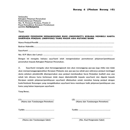 Borang 6 | PDF
