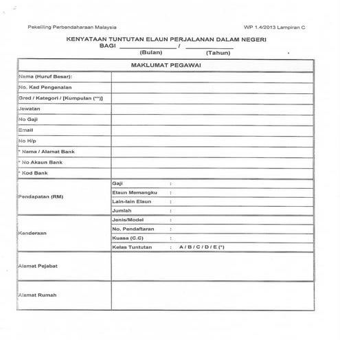 Borang claim spr | PDF