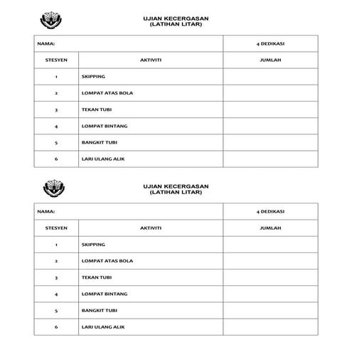 Borang Latihan Litar Doc
