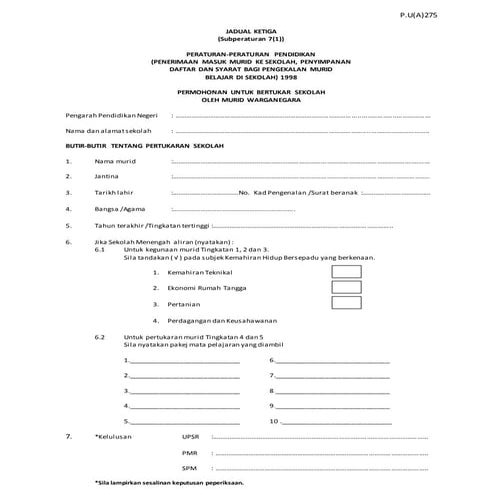 Borang p.u.(a)275 | DOCX