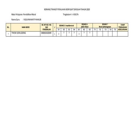 Borang pbd p.moral tg 4 delta | DOCX