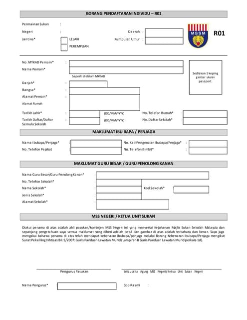 Ppm 1b borang pendaftaran pengakap dewasa | PDF