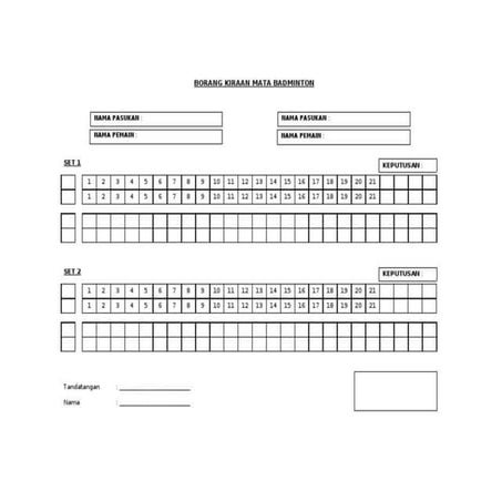 Borang Pendaftaran Badminton Docx