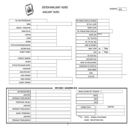 Borang smm v4 kosong | DOCX