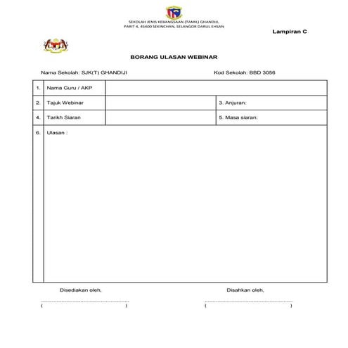 BORANG ULASAN WEBINAR.doc