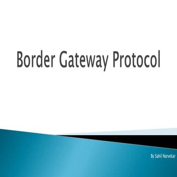 Border gateway protocol | PPTX
