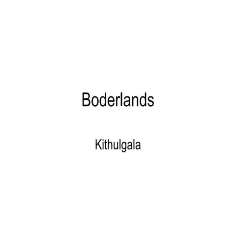 Borderlands, Kithulgala - Sri Lanka | PPT