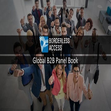 Borderless Access - Global B2B Panel Book | PDF