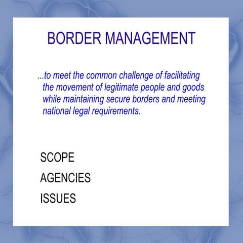 Border management | ODP