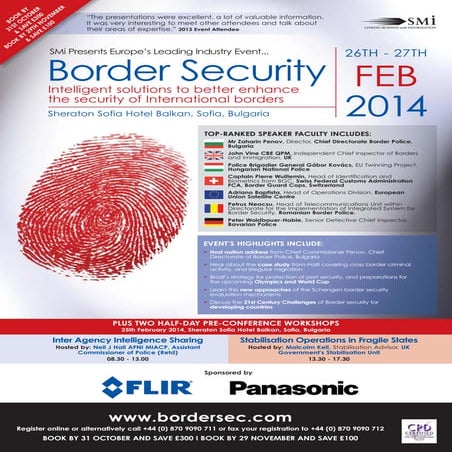 SMi Group's Border Security 2014 conference & exhibition | PDF