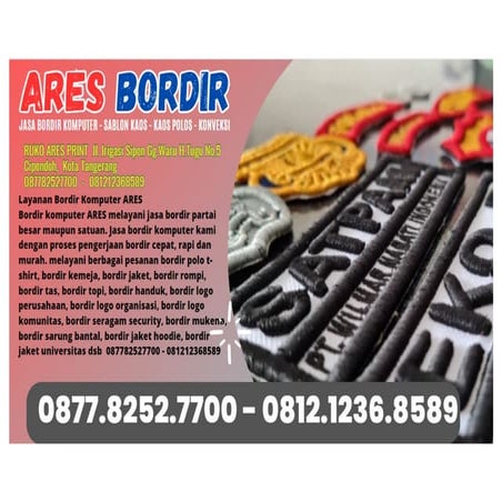 BORDIR KOMPUTER TANGERANG ARES | PDF