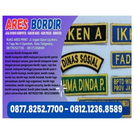 JASA BORDIR KOMPUTER KOTA TANGERANG ARES | PDF