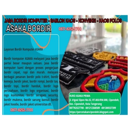 BORDIR KOMPUTER TANGERANG - Jasa Bordir | PDF