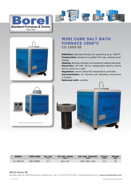 Salt bath furnace 1000°C | PDF