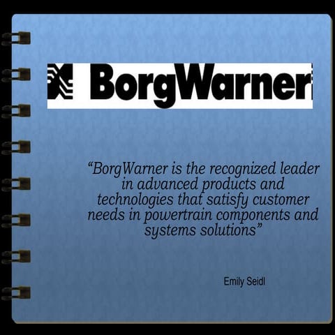 Borg warner | PPT