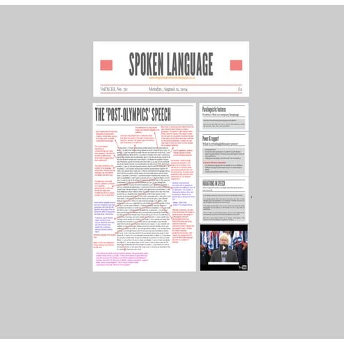 Boris Johnson Post-Olympics Speech Analysis | PPT