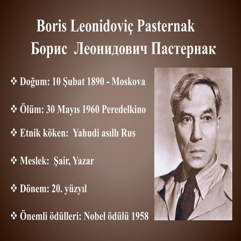 Boris Pasternak | PPTX