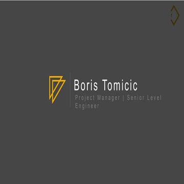 Boris Tomicic - Principal Engineer at EngineerZoom, Inc. | PPT