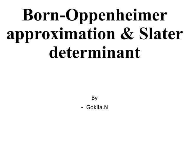 Born–Oppenheimer Approximation.pdf
