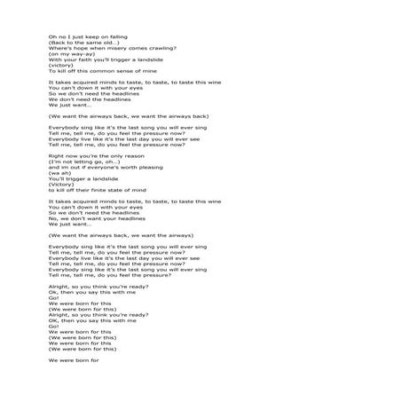 Born for this | DOCX