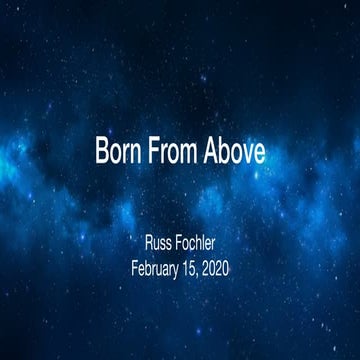 You Must Be Born Again | PPTX