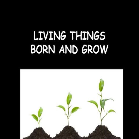 Living Things Born and Grow | PPT