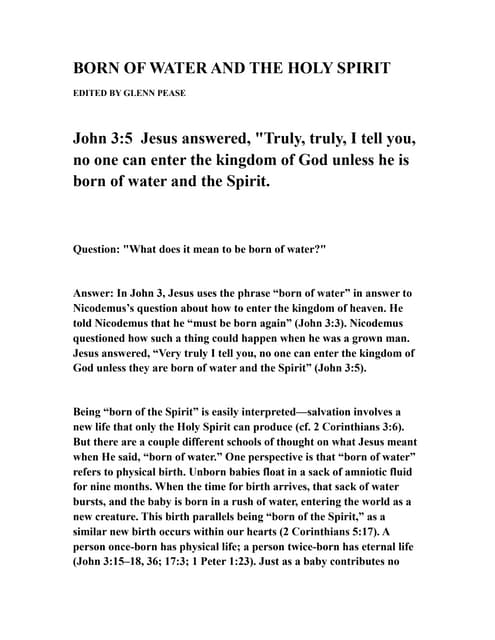 A Born Again Christian! | PPT