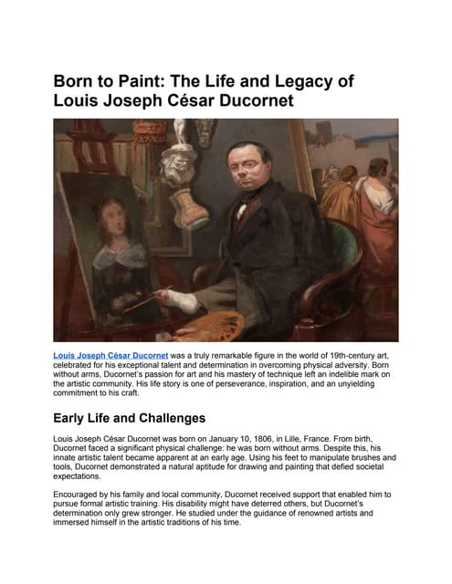 The Inspirational Legacy of Louis Joseph César Ducornet_ Overcoming ...