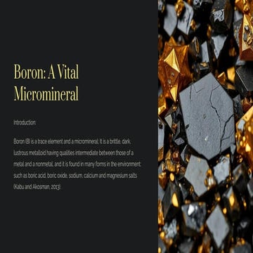 BORON ppt Introduction, advantages and disadvantages | PDF