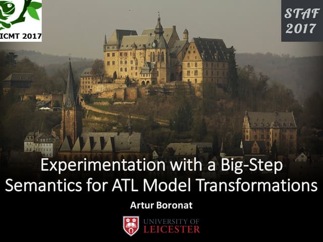 Experimentation With A Big Step Semantics For Atl Model Transformations Ppt