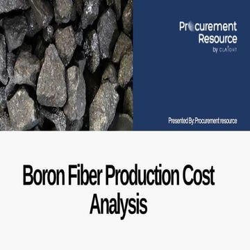 Latest Boron Fiber Production Cost Report | PDF