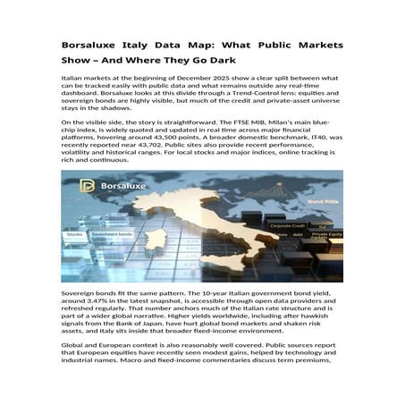 Borsaluxe Italy Data Map: What Public Markets Show – And Where They Go ...
