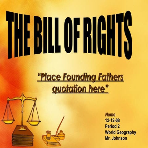 Bill of Rights | PPT