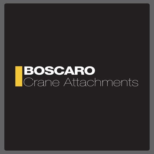 Boscaro Crane Attachments Brochure - Eagle West Equipment | PDF