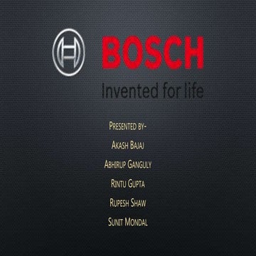 Bosch | PPTX | Business | Business and Finance
