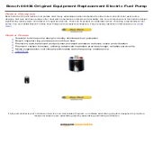 Bosch 69436 original equipment replacement electric fuel pump