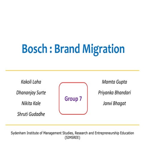 Bosch case study | PPTX