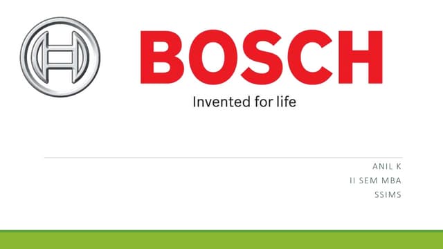 Bosch_HR_reference | PDF