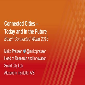 Bosch connected world 2015 | PDF